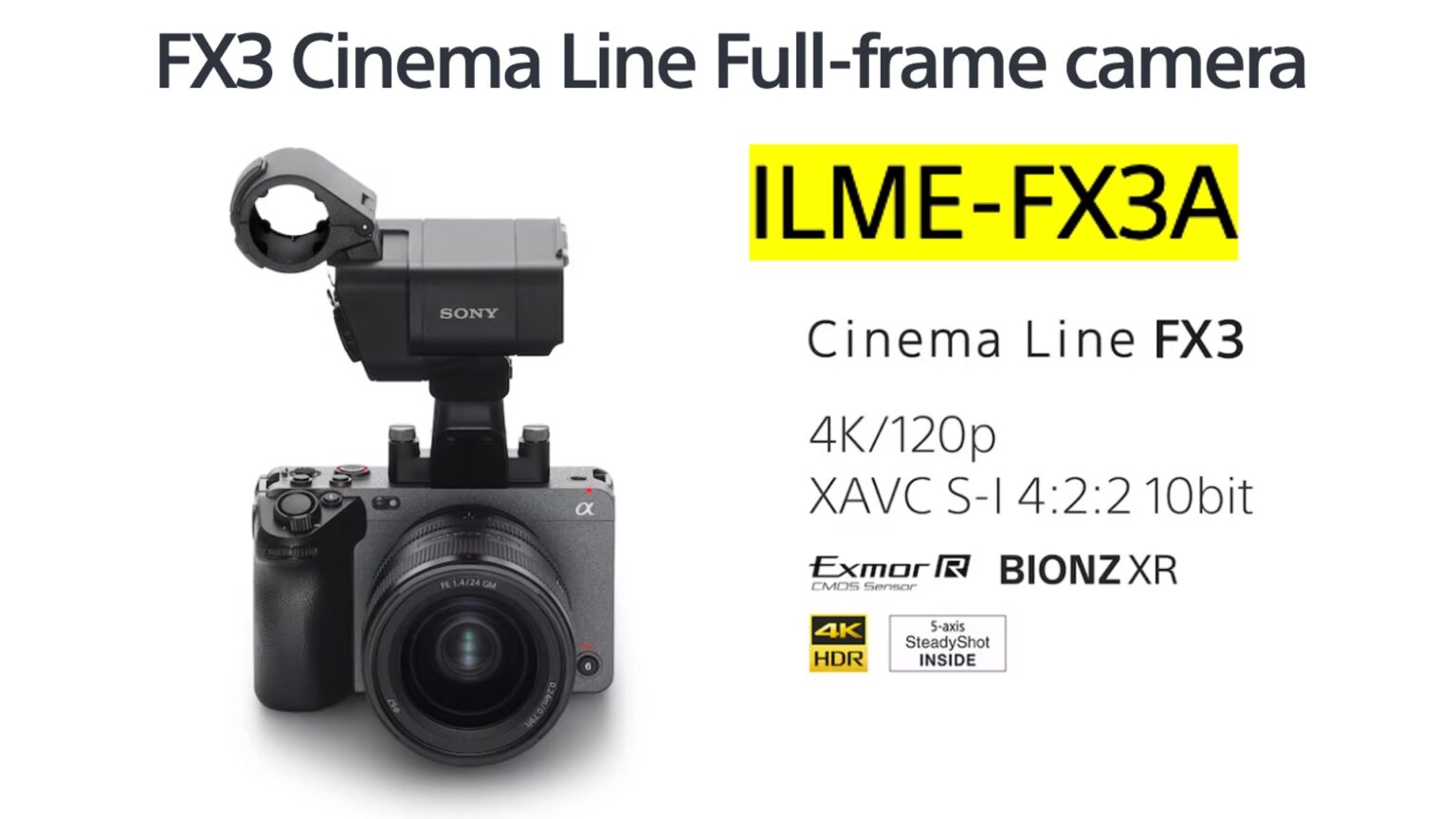 Cinema Line(シネマライン) FX3「ILME-FX3」のマイナーチェンジモデル「ILME-FX3A」が海外で発表。液晶モニターが高 ...
